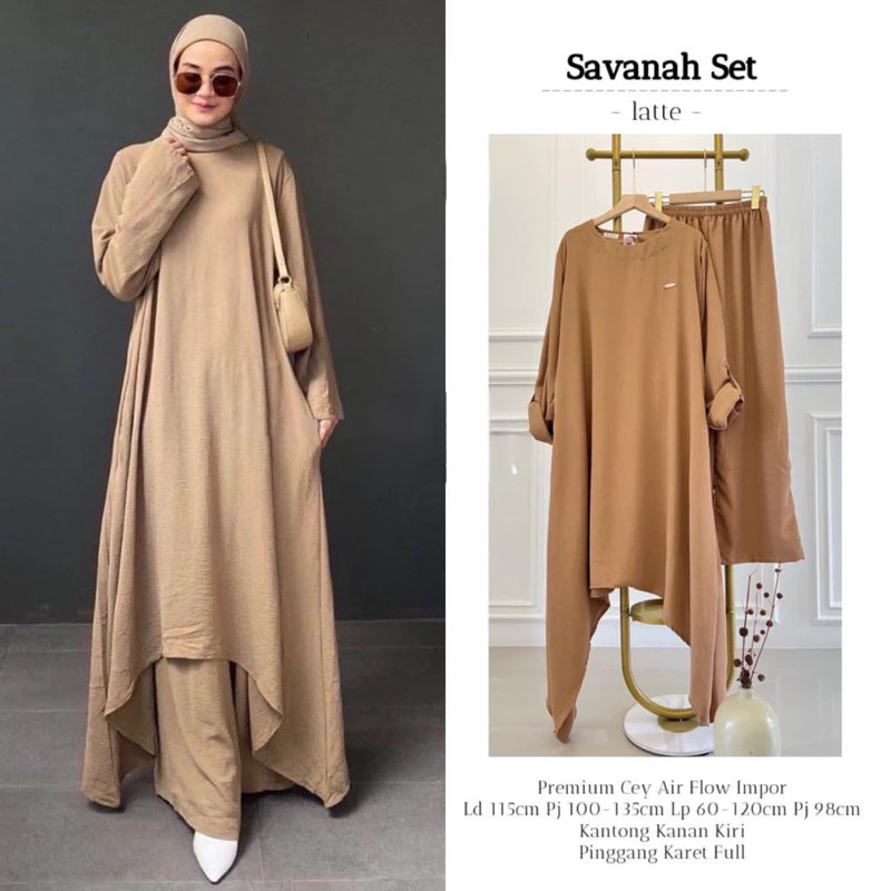 Jual Savana Abaya Tunik Syari - One Set Tunik Jumbo + Rok | Shopee ...