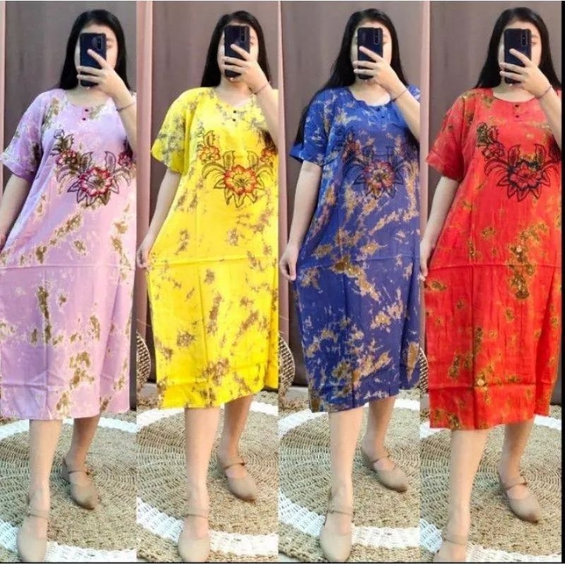 Jual Daster Bunga Bali Barong Wanita Standar | Daster Busui | Bahan ...