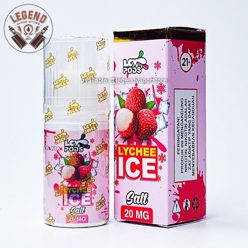 Jual SALT NIC - LIQUID LCV PODS Lychee Ice 30ML 20MG AUTHENTIC | Shopee ...