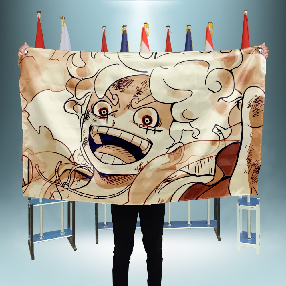 Jual Bendera Mugiwara Luffy One Piece Gear 5 Nika Wall Decor Pajangan ...