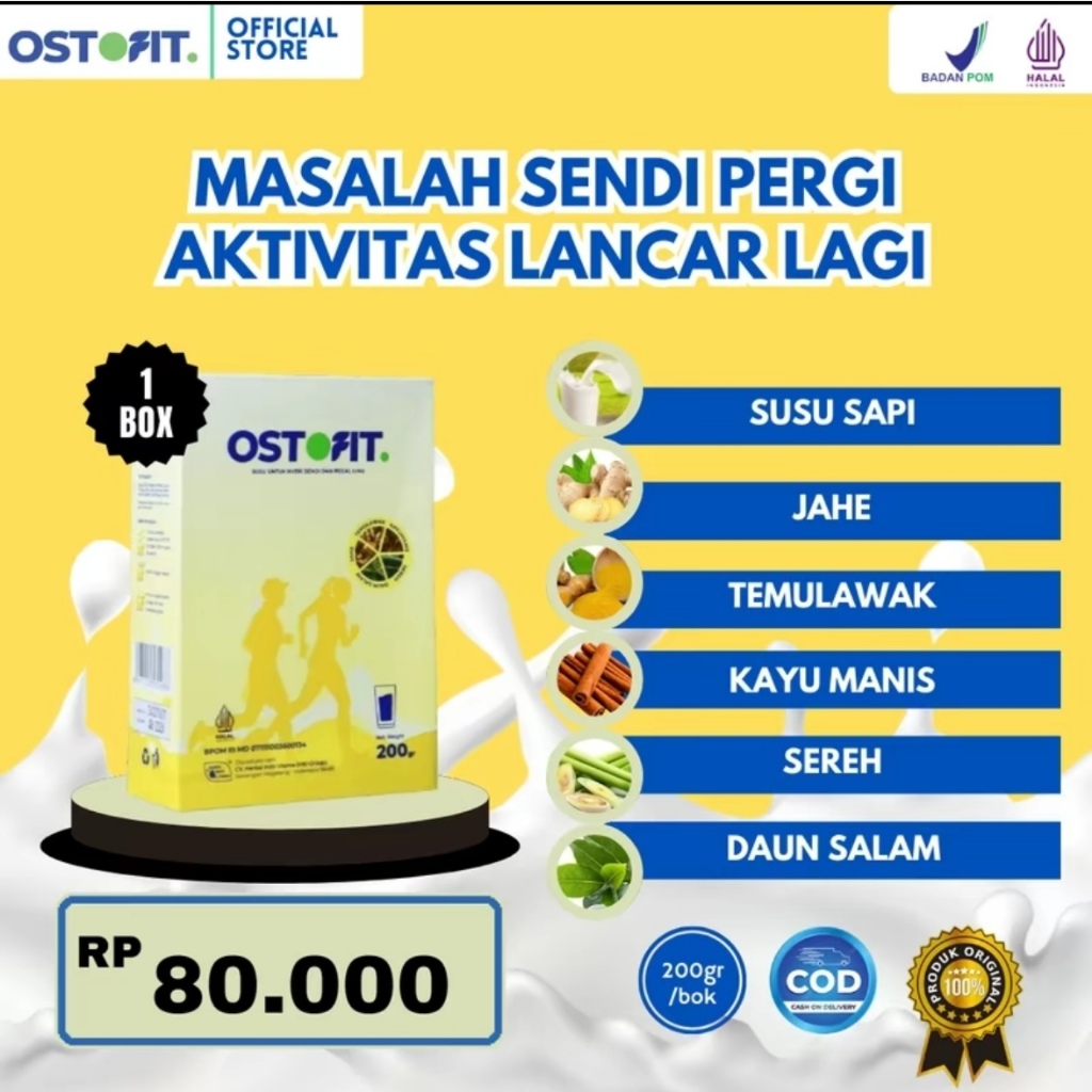 Jual SUSU OSTOFIT Susu Kesehatan Tulang dan Sendi aman BPOM | Shopee ...