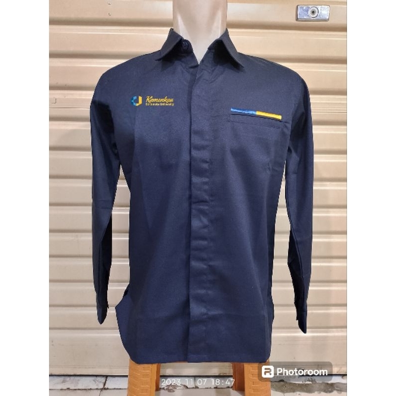 Jual Kemeja Kemenkeu Corporate University Nevy Lengan Panjang | Shopee ...