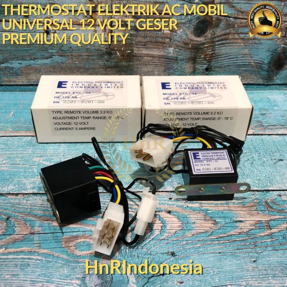Jual Thermostat Elektrik Pengatur Suhu AC Mobil Universal 12V 12 VOLT PREMIUM QUALITY d A5U4 ...