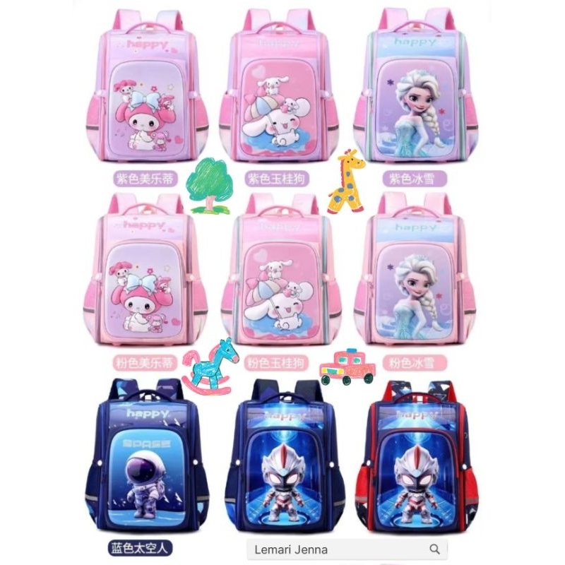 Jual Tas Ransel Sekolah Model Tabung Super Premium Melody Cinnamoroll ...