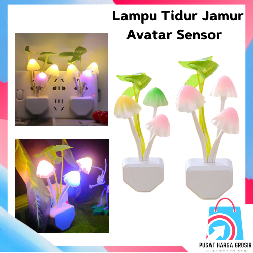Jual PHG - Lampu Tidur Jamur Avatar Sensor Mushroom Lamp LED Night ...