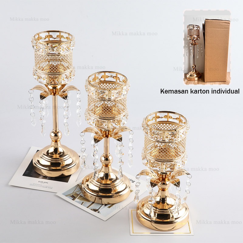 Jual Kemasan Karton Individu 3 Height Kristal Candelabra Ornamen ...