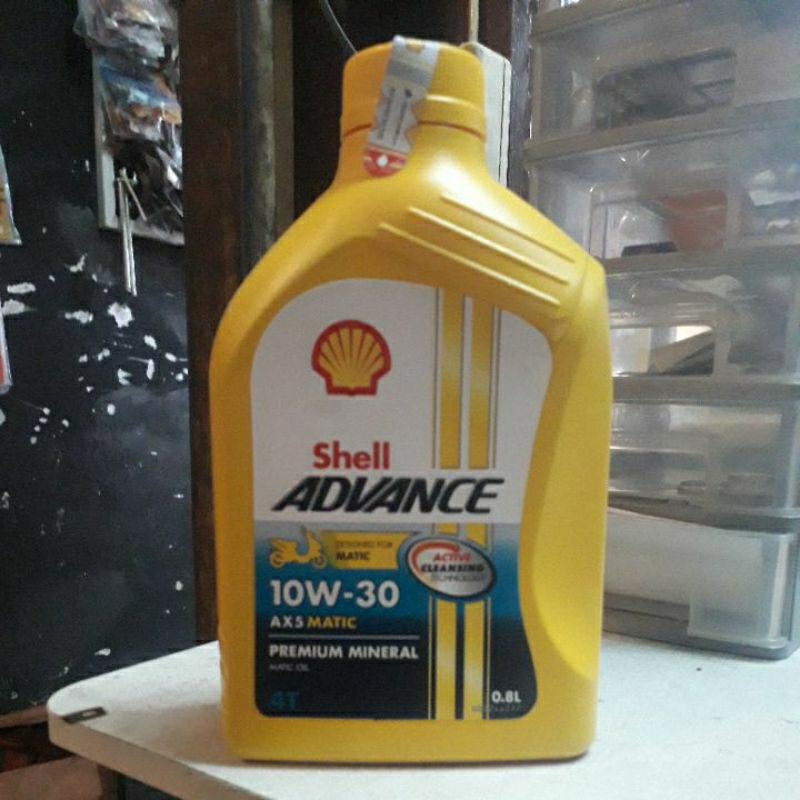 Jual Shell kuning Shell Advance 10W-30 AX5 Matic Original Shell active ...