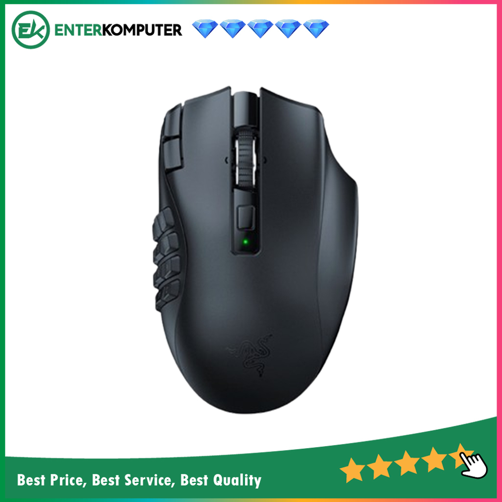 Jual Razer Naga V2 HyperSpeed - Ergonomic Wireless MMO Gaming Mouse ...