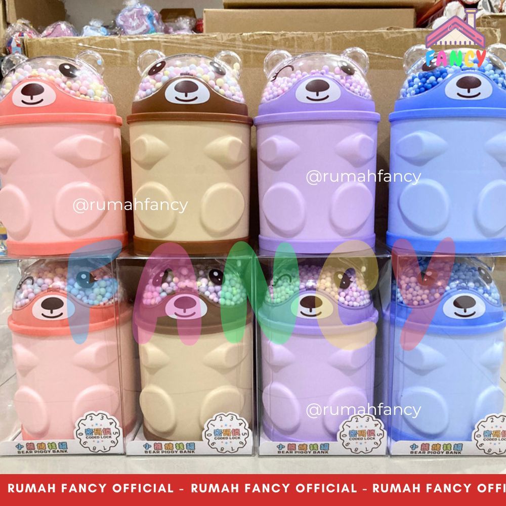 Jual [FREE BUBBLE WRAP + DUS] Coin Box Celengan Kunci Gembok Beruang ...