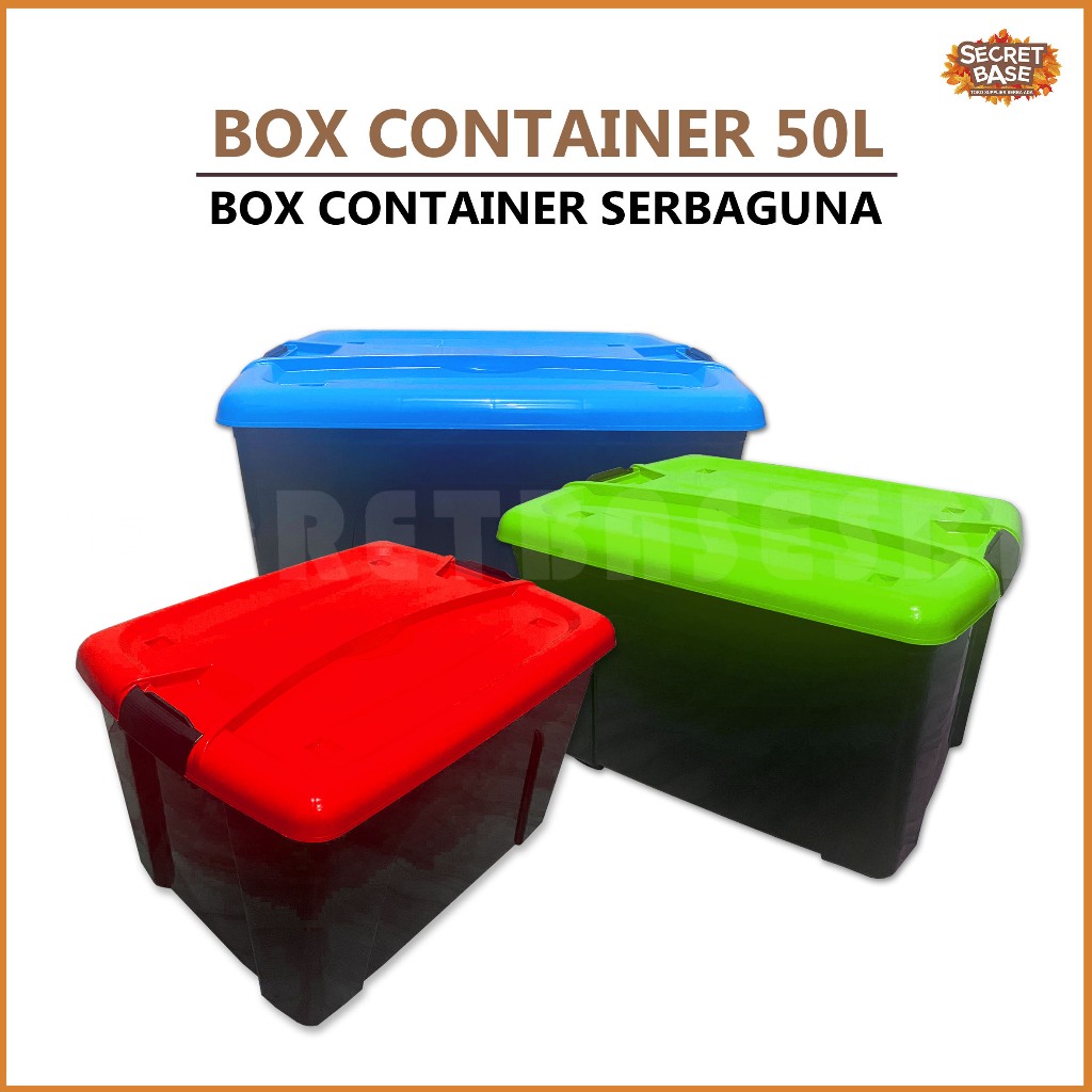 Jual BOX CONTAINER 50 LITER - Dengan Roda / Box Container / Kotak ...