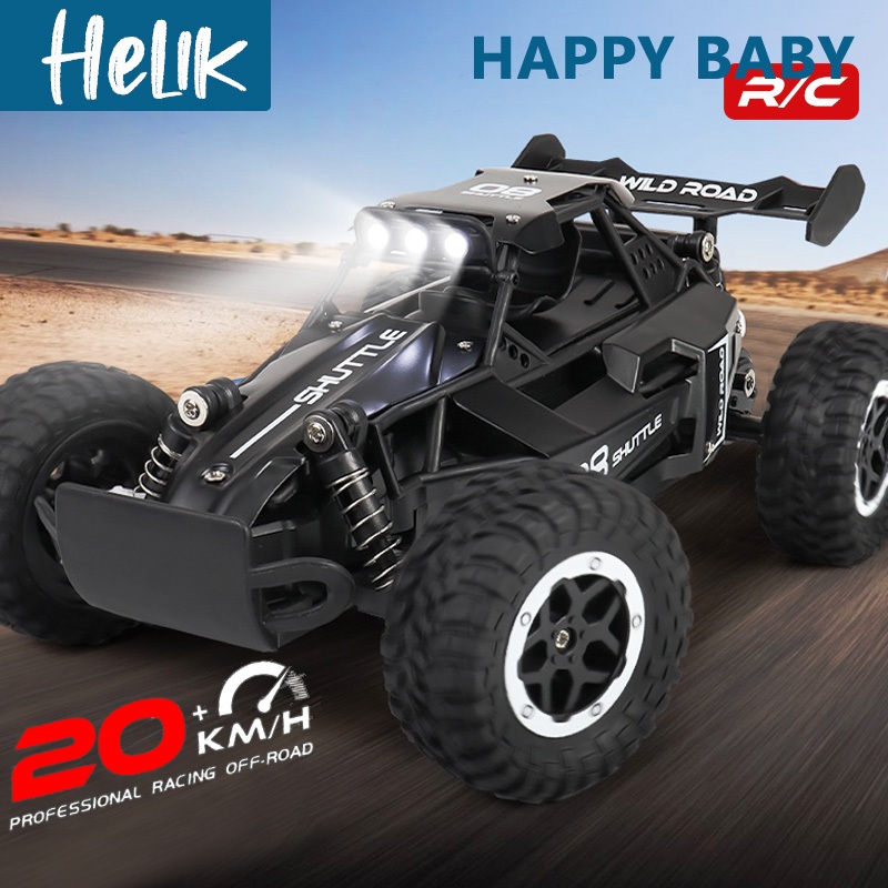 Jual Mainan Mobil Remote Control RC Mobil Offroad dengan Lampu Bahan Alloy 2,4Ghz Remote 20KM/H ...