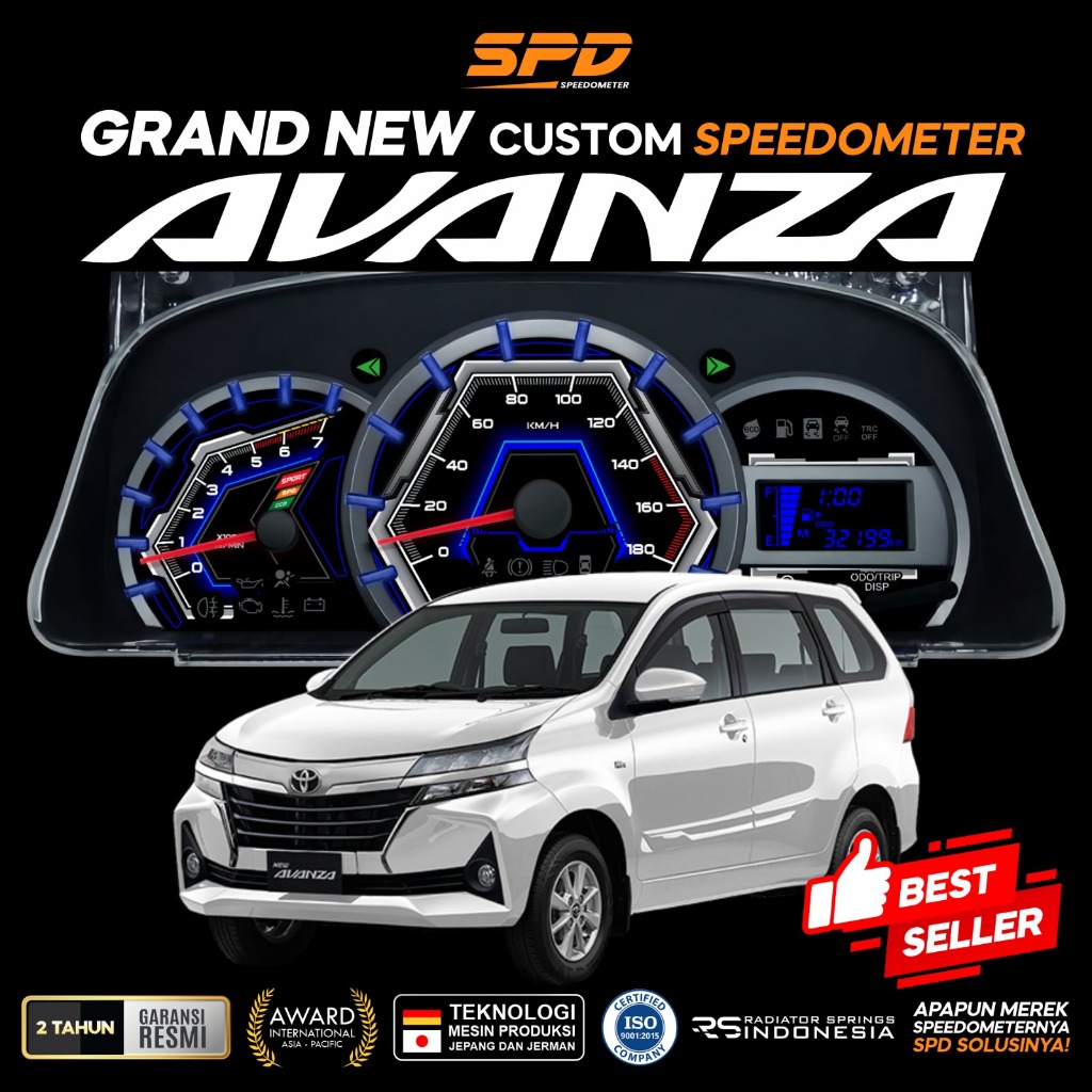 Jual MODIFIKASI PANEL SPEEDOMETER TOYOTA AVANZA VELOZ (R SERIES) - SPD ...