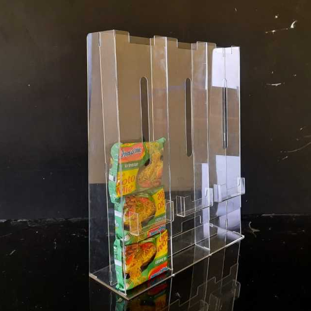 Jual Akrilik Display Mie Instan ( 5 slot Meja / Stand Berdiri ...