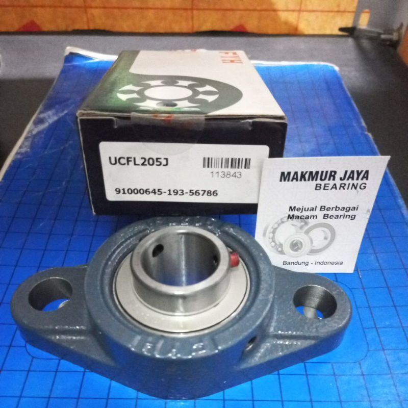 Jual Bearing laher/laker pillow block UCFL205 as 25 mm / UCFL 205 FYH JAPAN | Shopee Indonesia