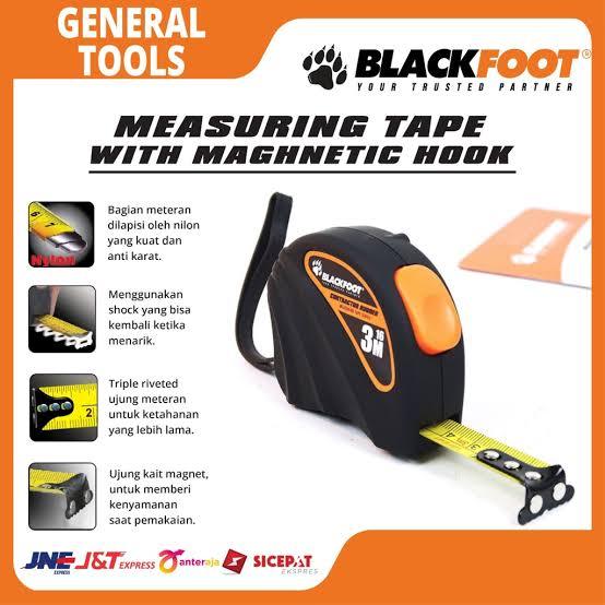 Jual Meteran Karet Magnet Blackfoot ( Measuring Tape with Maghnetic ...