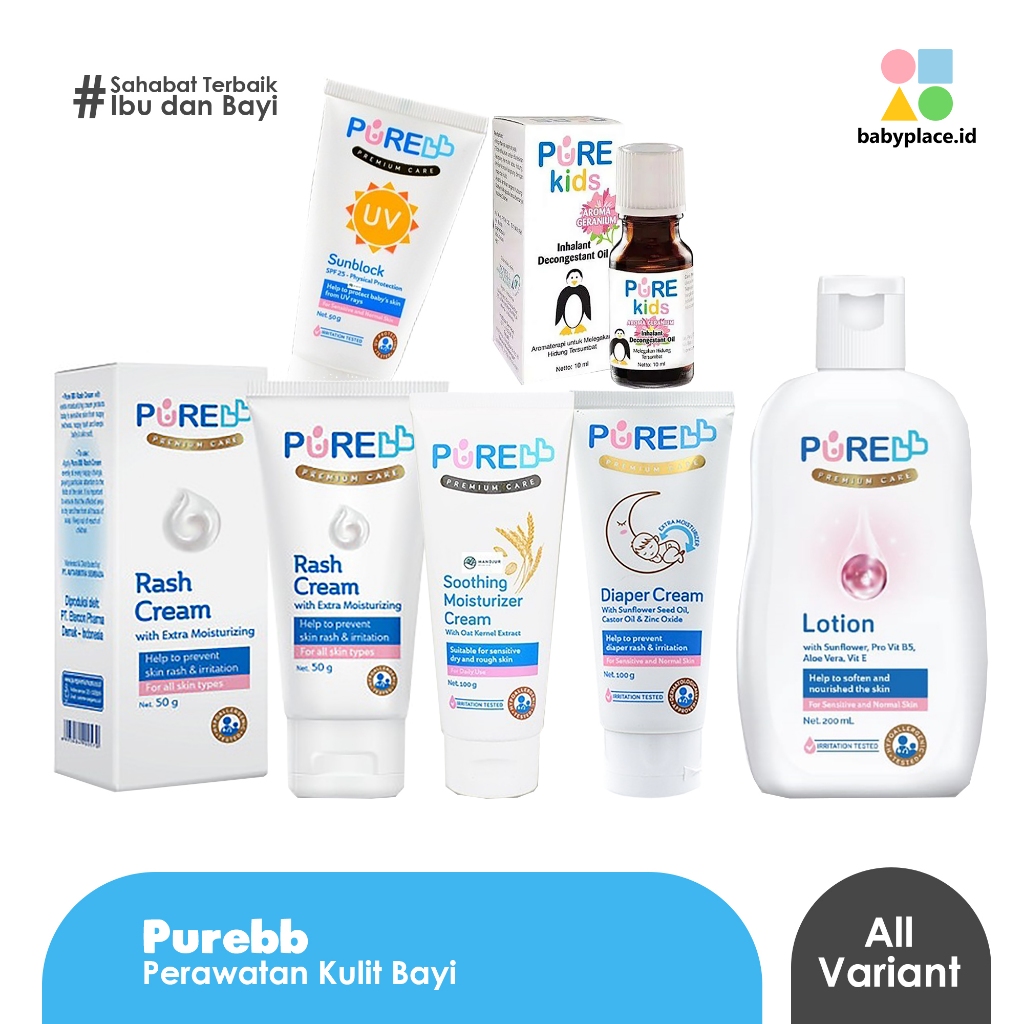 Jual PUREBB - Rash Cream/Diaper Cream/Soothing//Itchy/NipSunblock ...