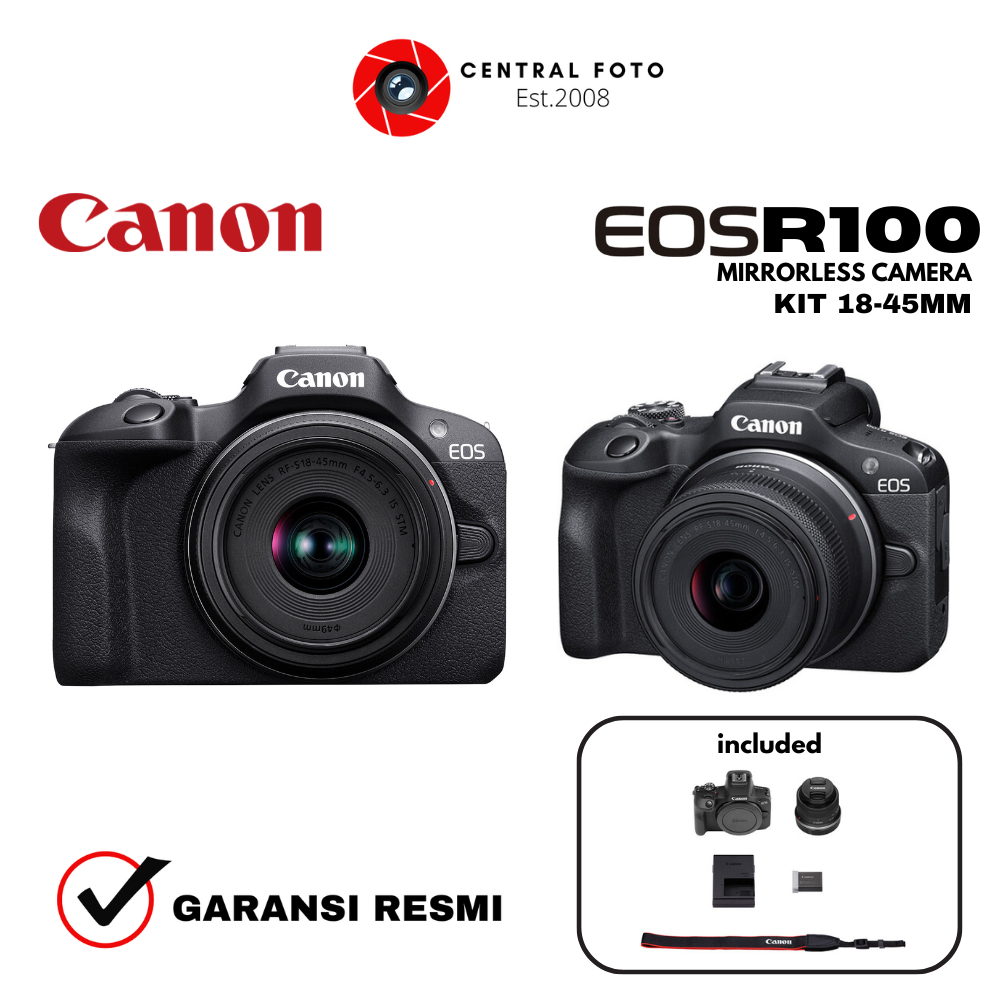 Jual Canon EOS R100 Kit 18-45mm IS STM Canon R 100 18-45 mm IS STM ...