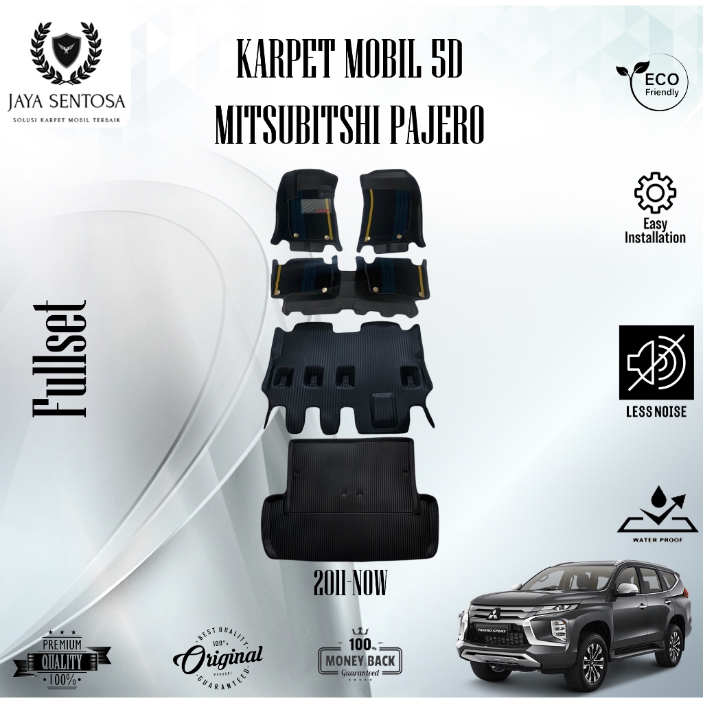 Jual Karpet Mobil 5D Mitsubishi Pajero Sport / Dakar 2010-2025 + Alas ...