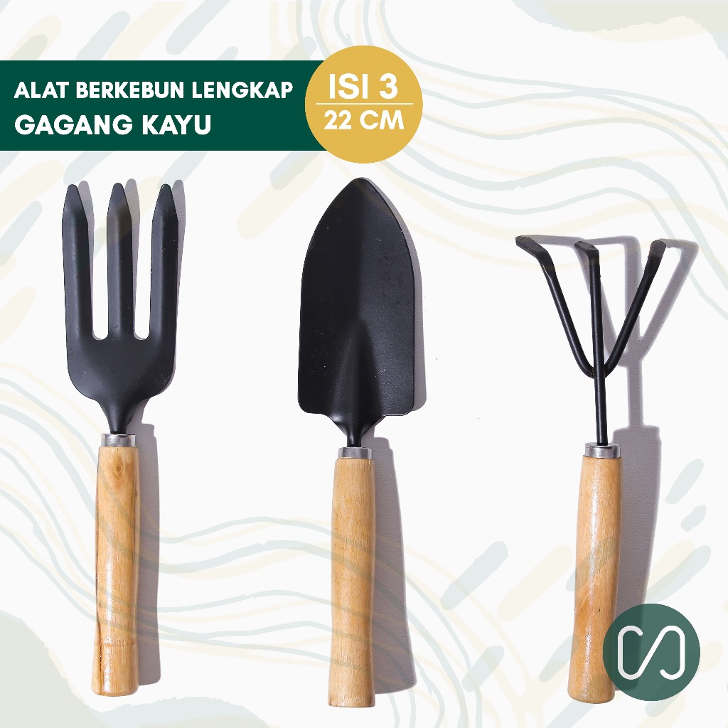 Jual Peralatan Berkebun Lengkap 3 in 1 Sekop Cangkul Garpu - Besar ...