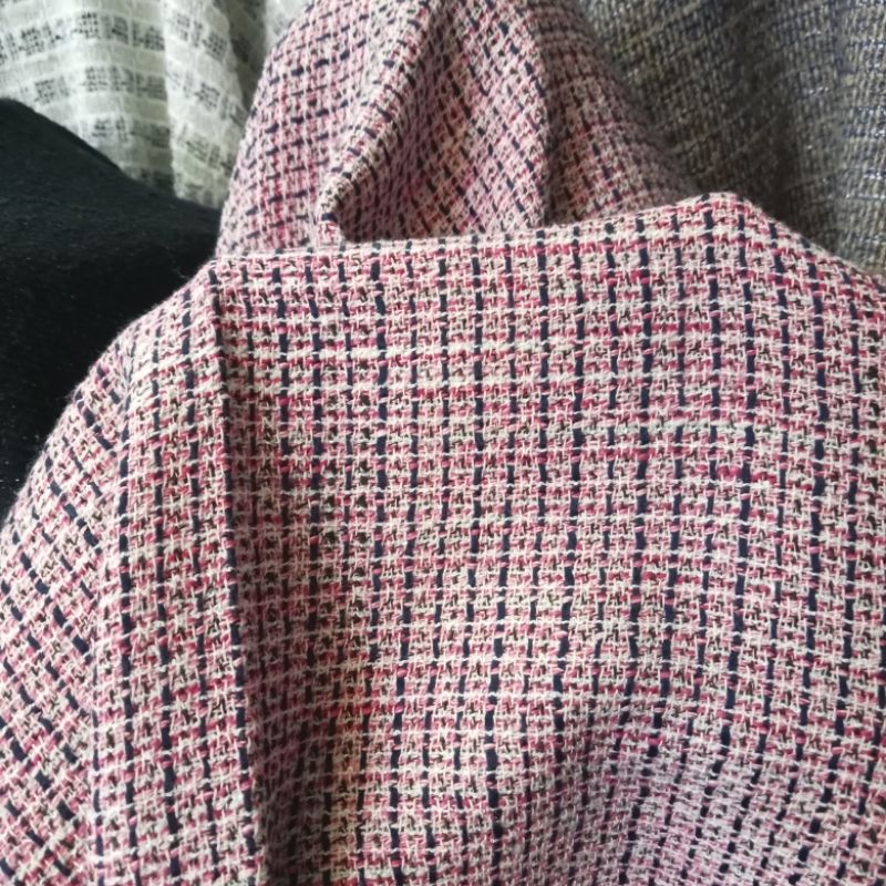 Jual bahan kain tweed import korea harga meteran | Shopee Indonesia