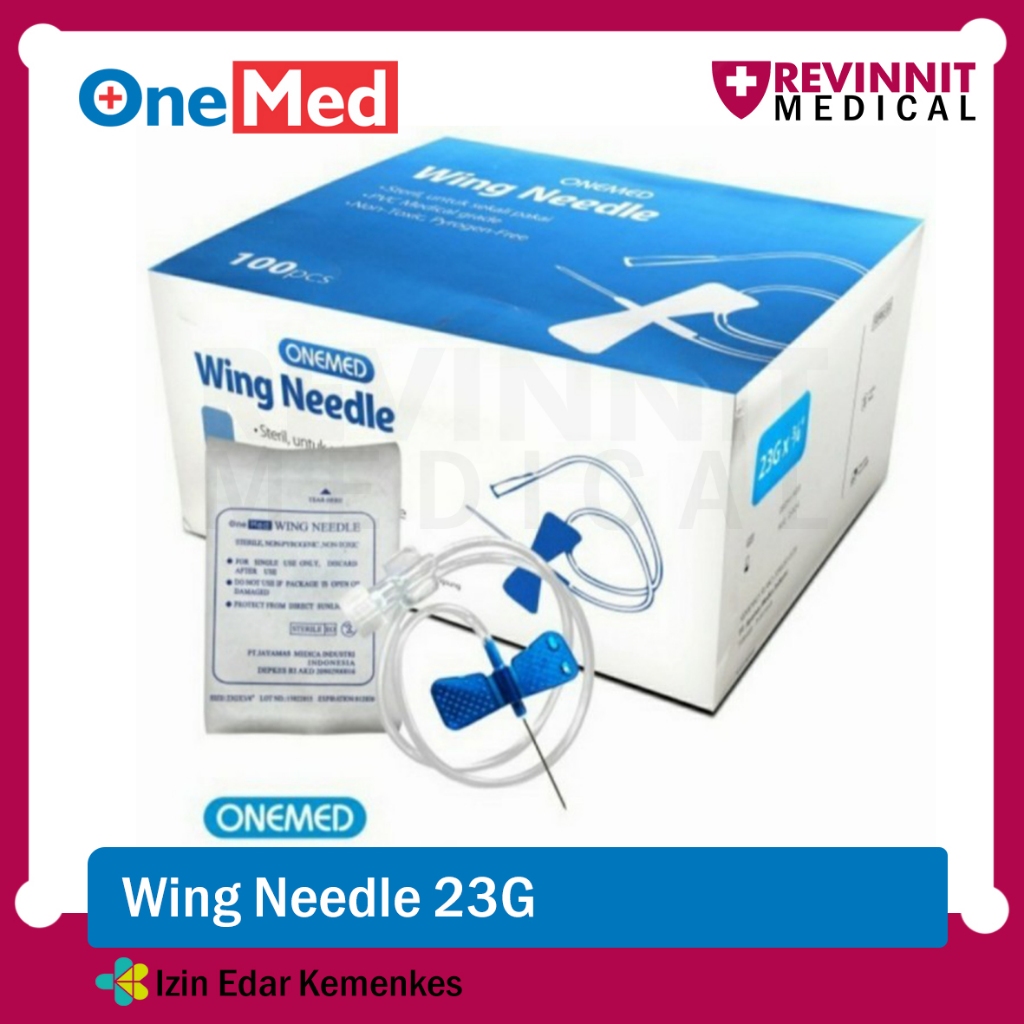 Jual Wing Needle Onemed / Winged Infusion Set 23G 25G 27G PCS | Shopee Indonesia