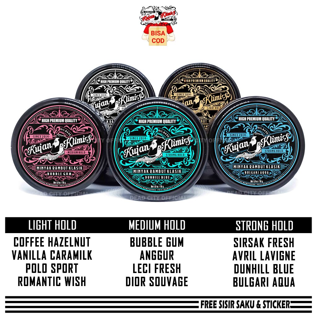 Jual Pomade Oil Based Kujang Klimis Minyak Rambut Pria 50gr | Shopee ...