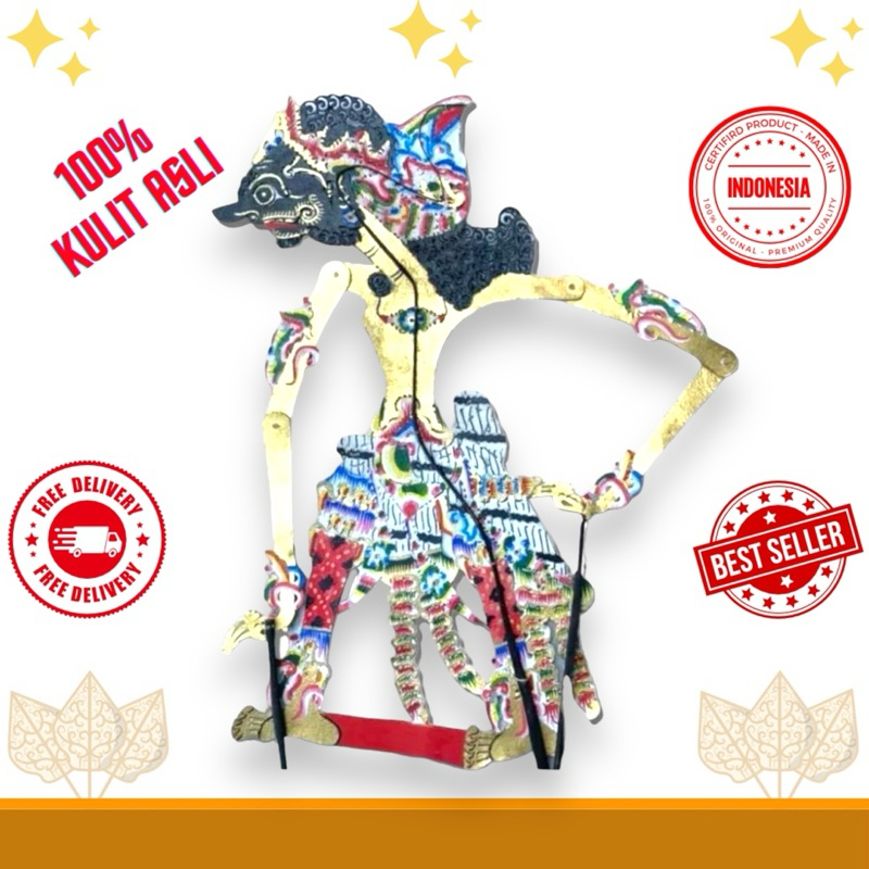 Jual Wayang Kulit Sapi Asli Antasena / Ontoseno Gagrak Solo Kualitas ...