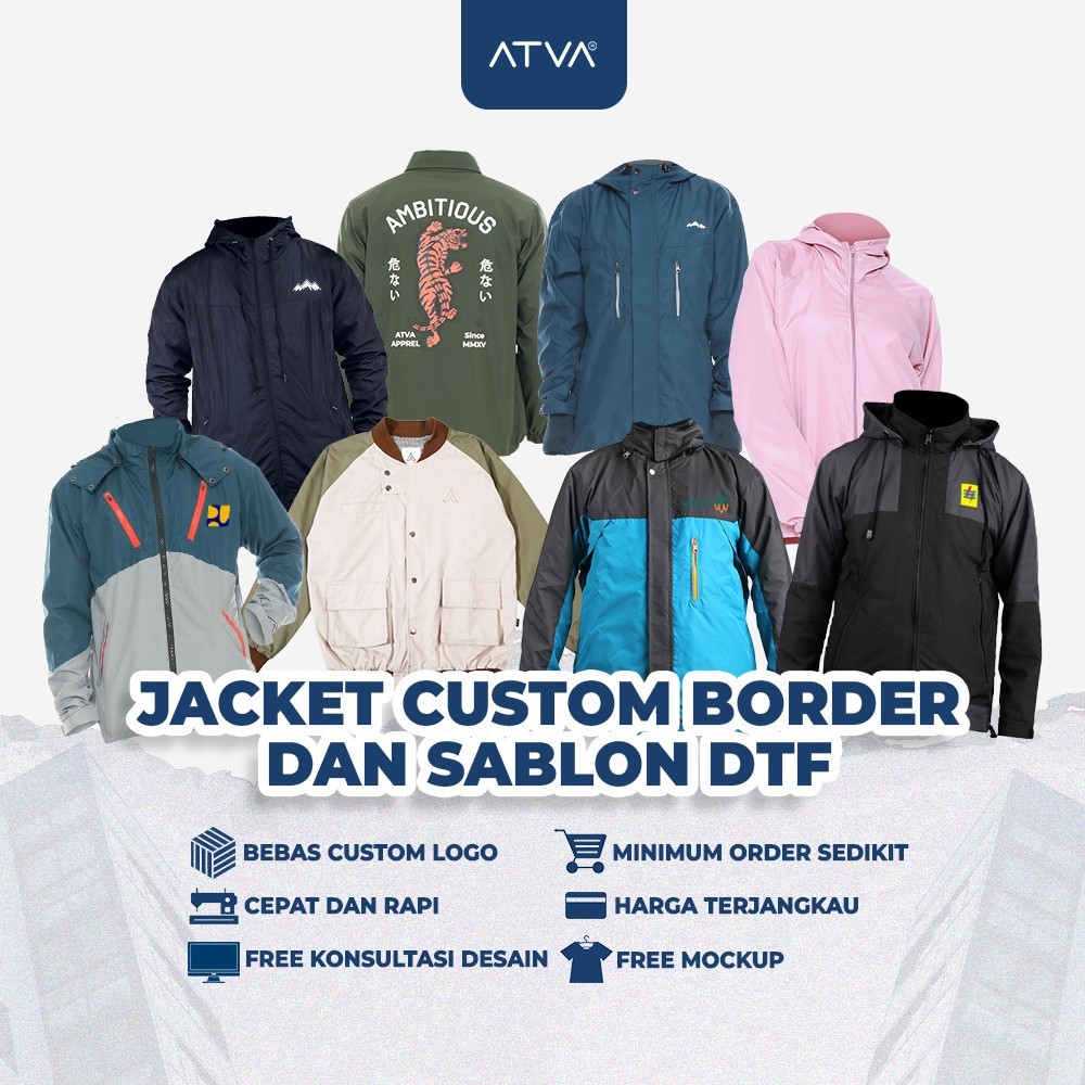 Jual Jaket Custom Varsity Parasut Running Lari Jogging Sepeda Motor Gym ...