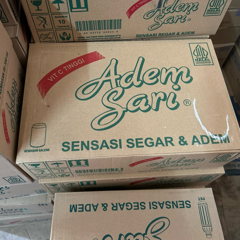 Jual adem sari 320ml 1 dus isi 24 kaleng | Shopee Indonesia