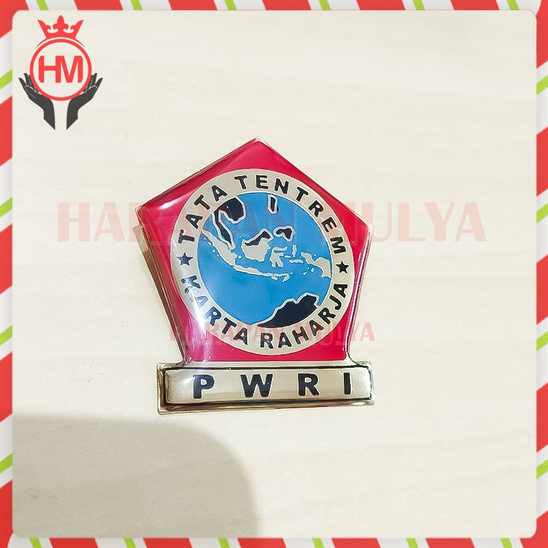 Jual Lencana Segilima PWRI Lencana Pin Logo PWRI Pin Persatuan ...