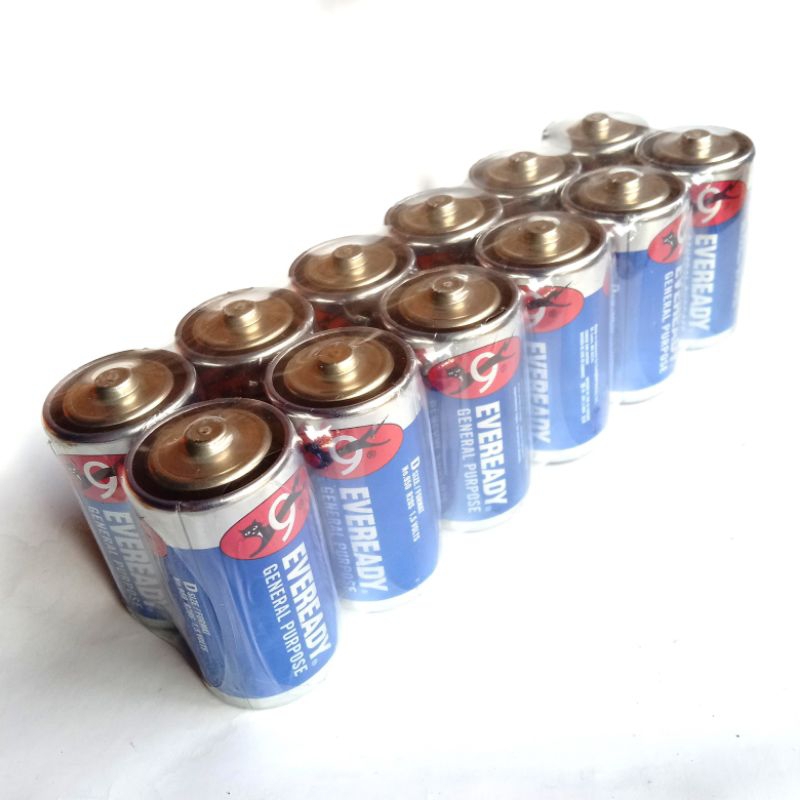 Jual Baterai D Size 1.5v Eveready Jumbo Biru R20s Batu Batre Radio dan ...