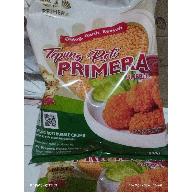 Jual Tepung Roti Bubble Crumb Primera 500 Gram | Shopee Indonesia