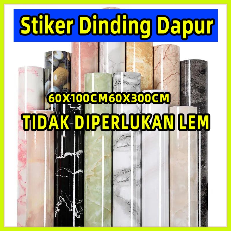 Jual wallpaper dapur anti minyak- wallpaper lantai dapur-motif-Stiker ...