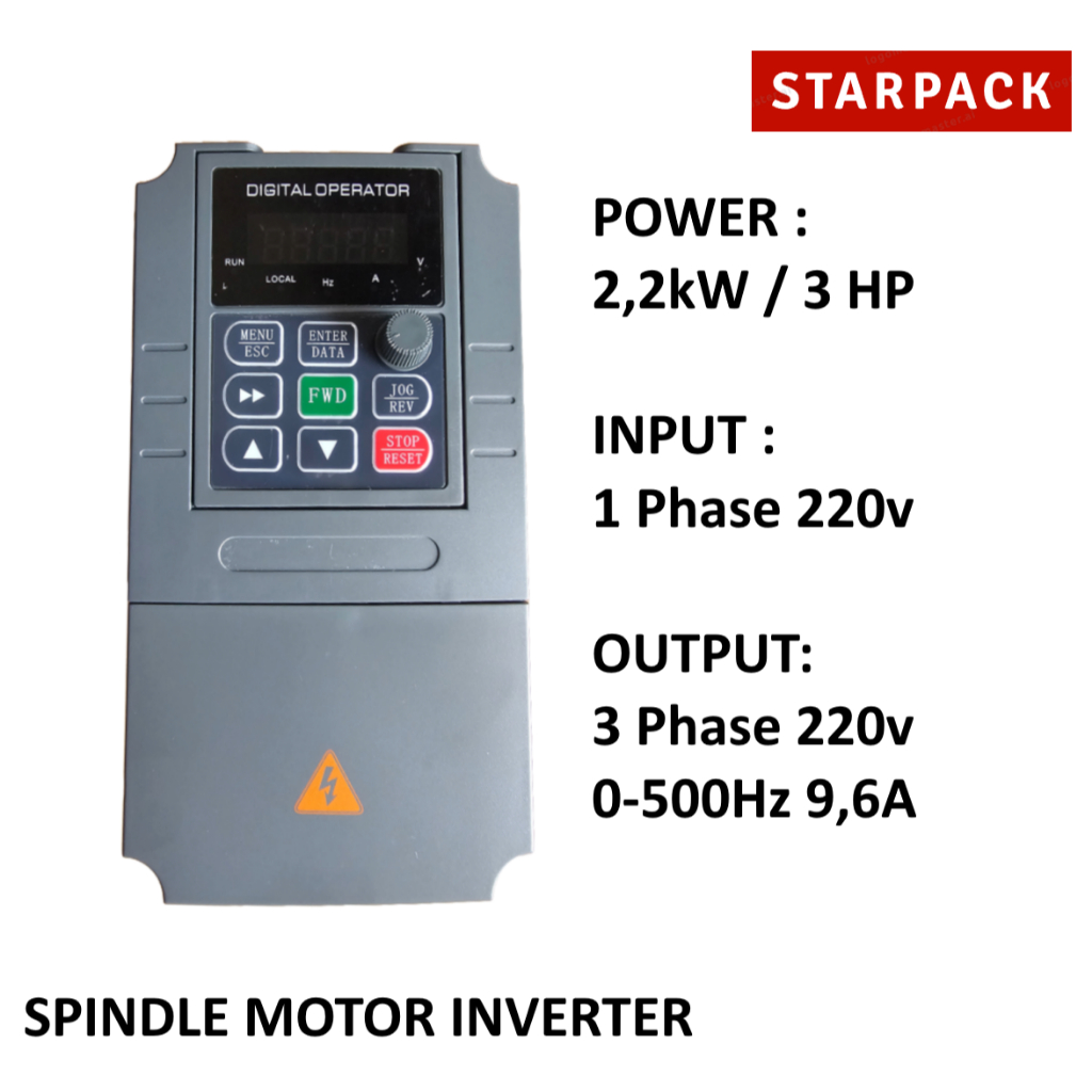 Jual Inverter VFD Yuanshin YX9000 2,2kW/3HP Input 1Ph 220V Output 3Ph 220V | Shopee Indonesia