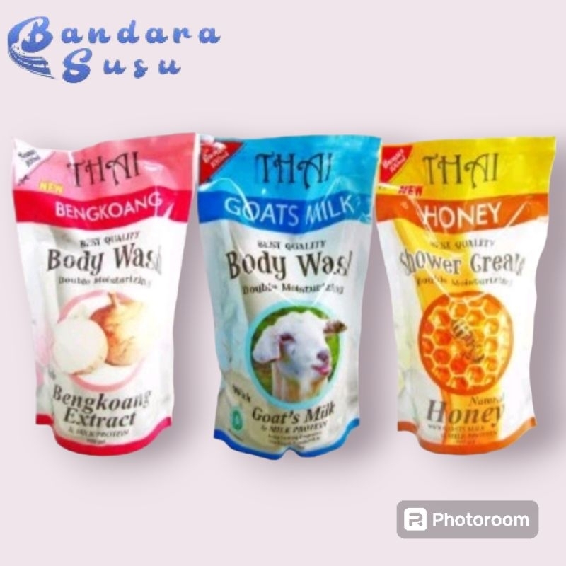 Jual Thai Goat Milk Sabun Mandi Cair Refil Pouch 900 mL | Shopee Indonesia