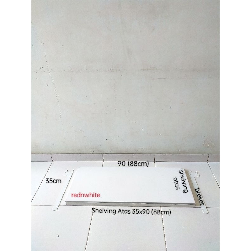 Jual Ambalan Shelving Atas Rak Gondola uk.35x90(88cm) | Shopee Indonesia