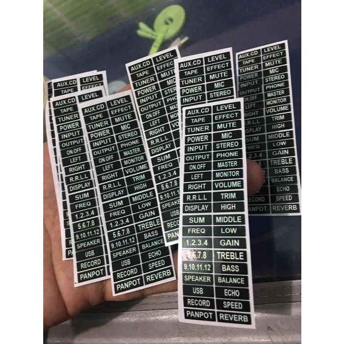 Jual sticker mixer stiker potensio stiker audio sticker anti air stiker ...