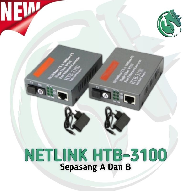 Jual Media Converter Fiber Optik HTB 3100 Sepasang A dan B | Shopee Indonesia