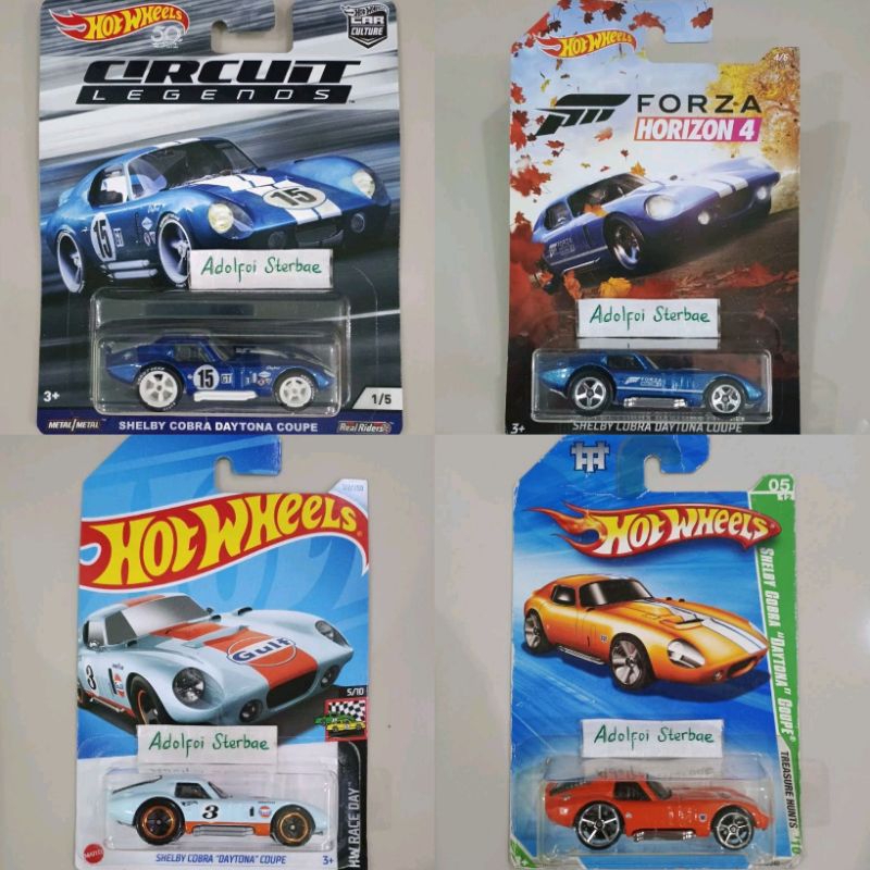 Jual hotwheels hot wheels shelby cobra daytona coupe edisi forza horizon 4 xbox edisi 50 circuit ...