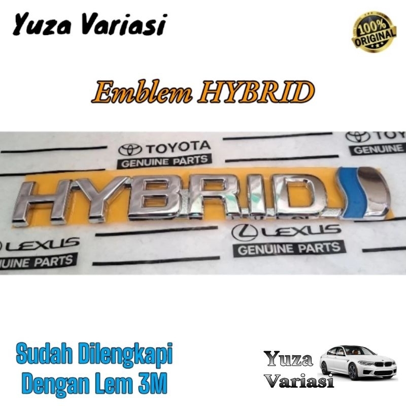 Jual LOGO EMBLEM HYBRID TOYOTA ORIGINAL / EMBLEM HYBRID ORIGINAL TOYOTA ...
