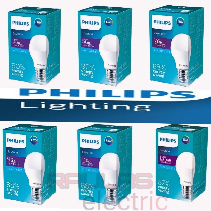 Jual Led Philips Essential 3w 5w 7w 9w 11w 13w 15w - Lampu Led Philips ...