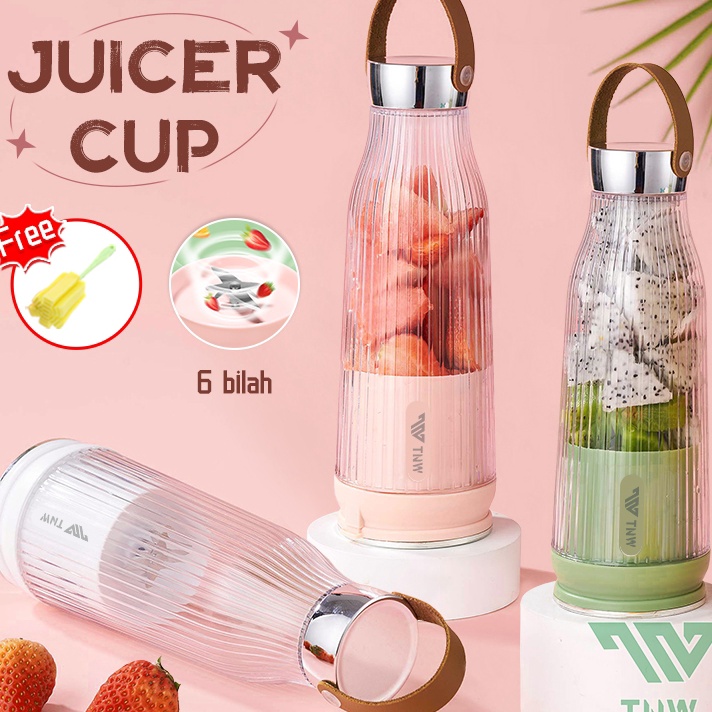 Jual SALE TNW Juice Blender Portable 6 Pisau Juicer Botol Blender ...