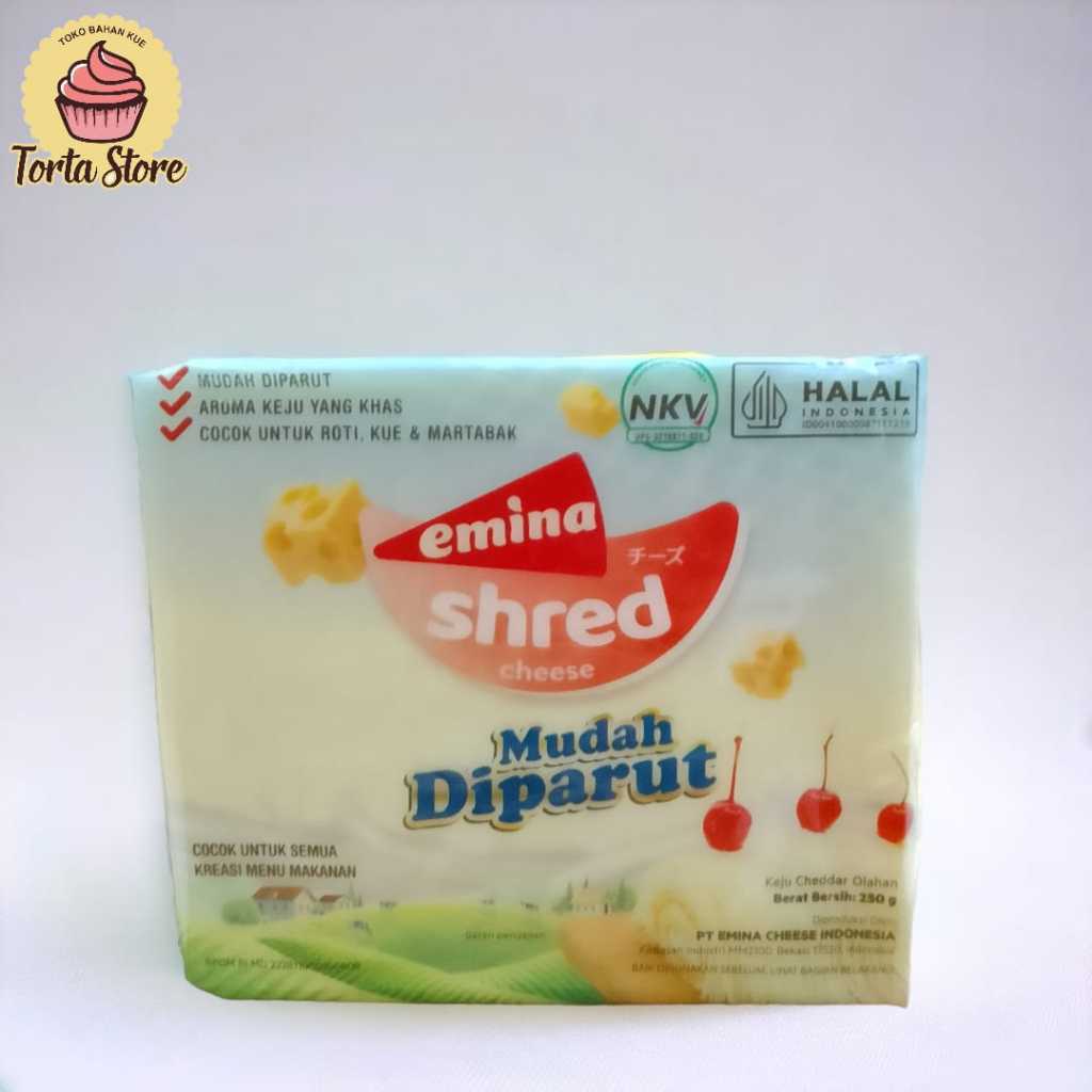 Jual Emina Cheese Shred 250gr dan 2kg Keju Cheddar | Shopee Indonesia