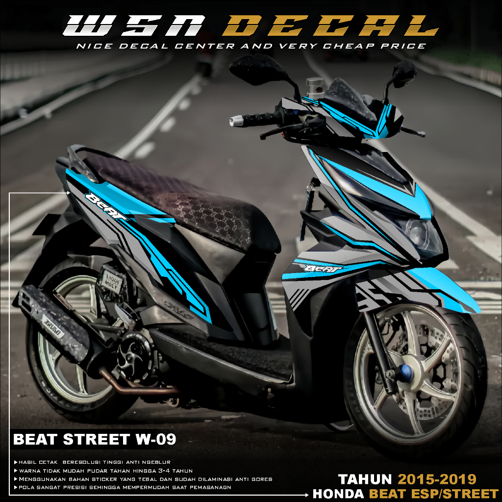 Jual (TERLARIS) Decal Sticker BEAT ESP - STREET 2015-2019 FULL BODY ...