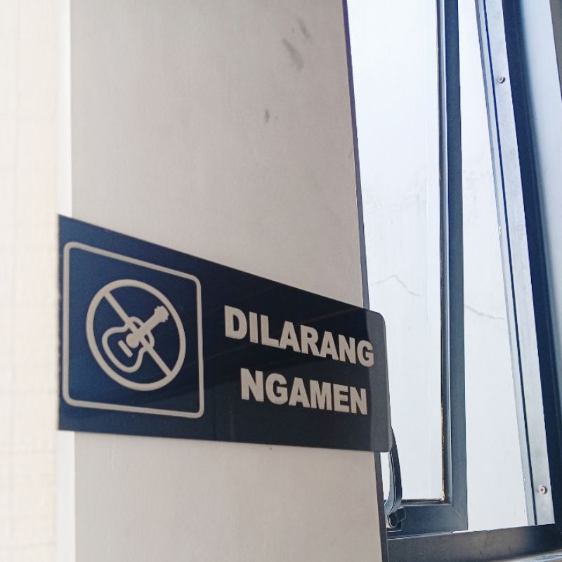 Jual Sign Pop Up Tanda Dilarang Ngamen | Tanda Dilarang Ngamen Akrilik ...
