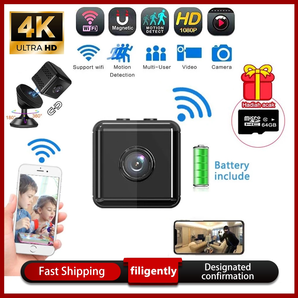 Jual EYESEC Kamera Mini CCTV 1080P Wifi Camera Mini Spy Cam Tersembunyi ...