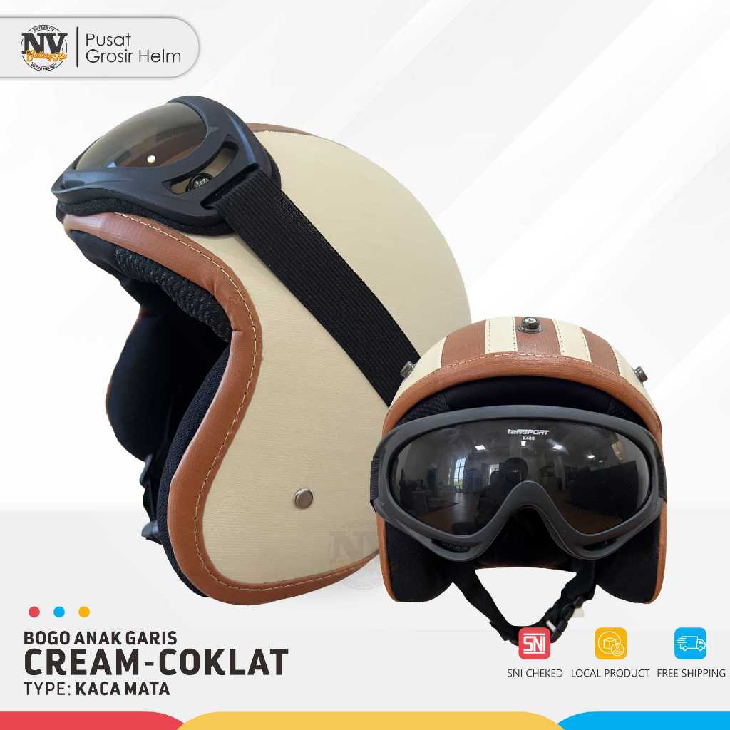 Jual Helm Anak Pororo 2 - 7 Tahun Model Baru Polos Garis Untuk Laki ...