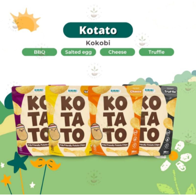 Jual Kokobi kotato potato chips 50gr | kripik kentang sehat | cemilan ...