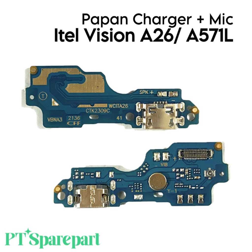 Jual Papan PCB Konektor Charger + Mic Infinix Itel Vision A26 / A571L ...