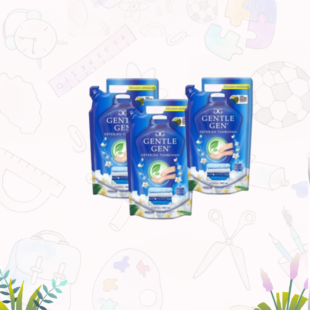 Jual Gentle Gen Morning Breeze Refill Pouch 360ml detergent Cair ...